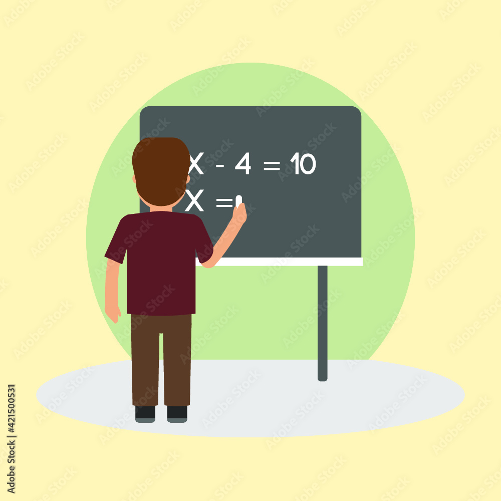 Vector illustration of school and pupils life. Stock Vector | Adobe Stock