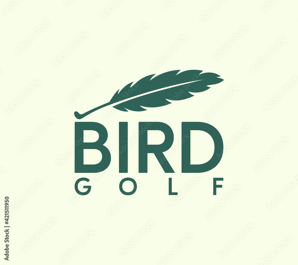 Bird Golf logo for golf game, hockey, sports, brand and business ...
