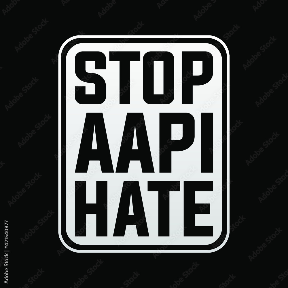 Stop AAPI hate asian Americans and Pacific islanders modern creative ...