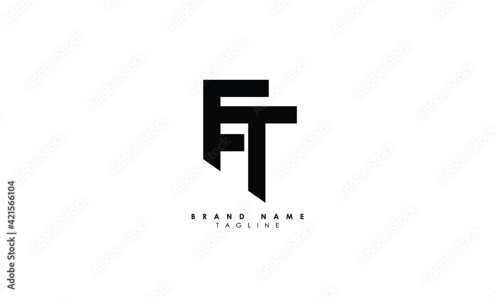 Alphabet letters Initials Monogram logo FT, TF, F and T Stock Vector ...
