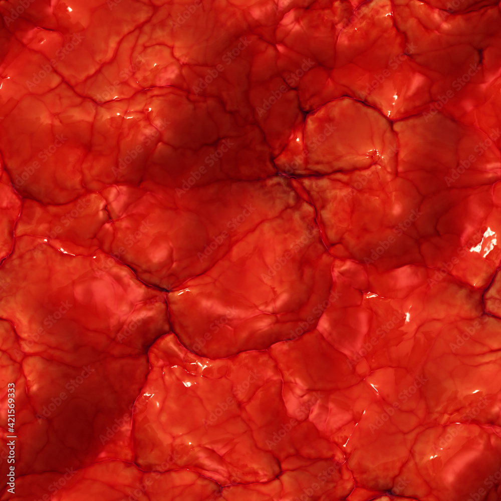 Seamless red flesh texture. Anatomical illustration. Organic fat tissue ...