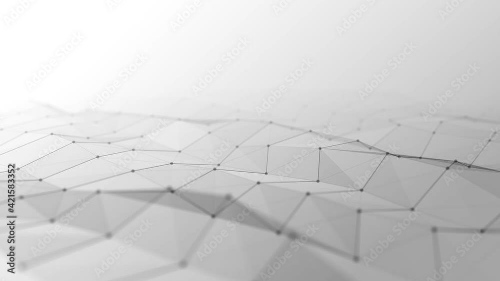 Abstract Plexus Geometrical Background Loop/ 4k animation of an abstract technology background ...