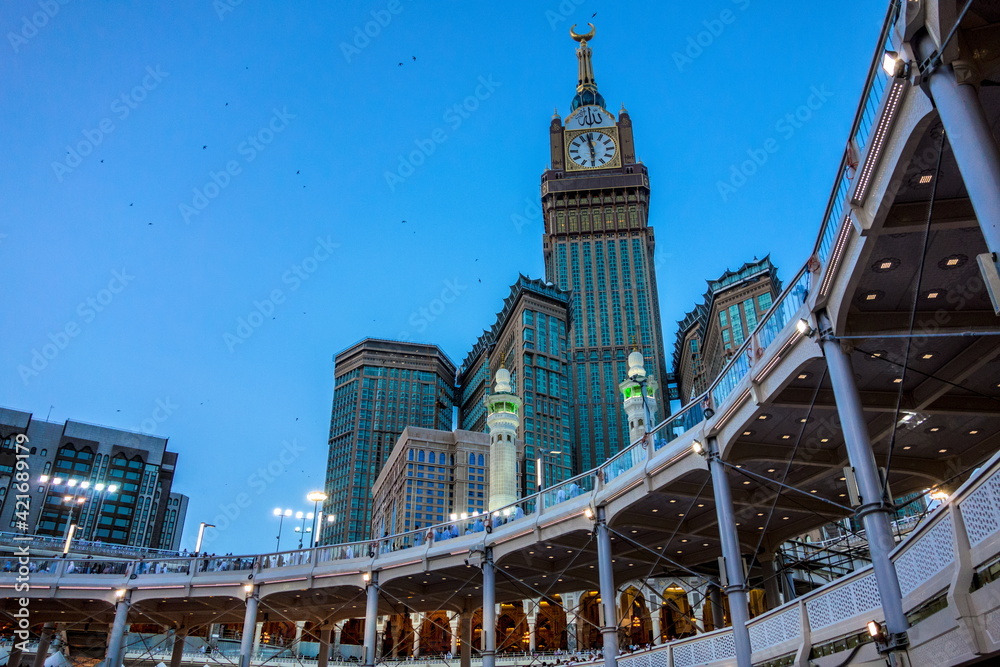 Kaaba the center of Islam's most important mosque, the Masjid al-Haram ...