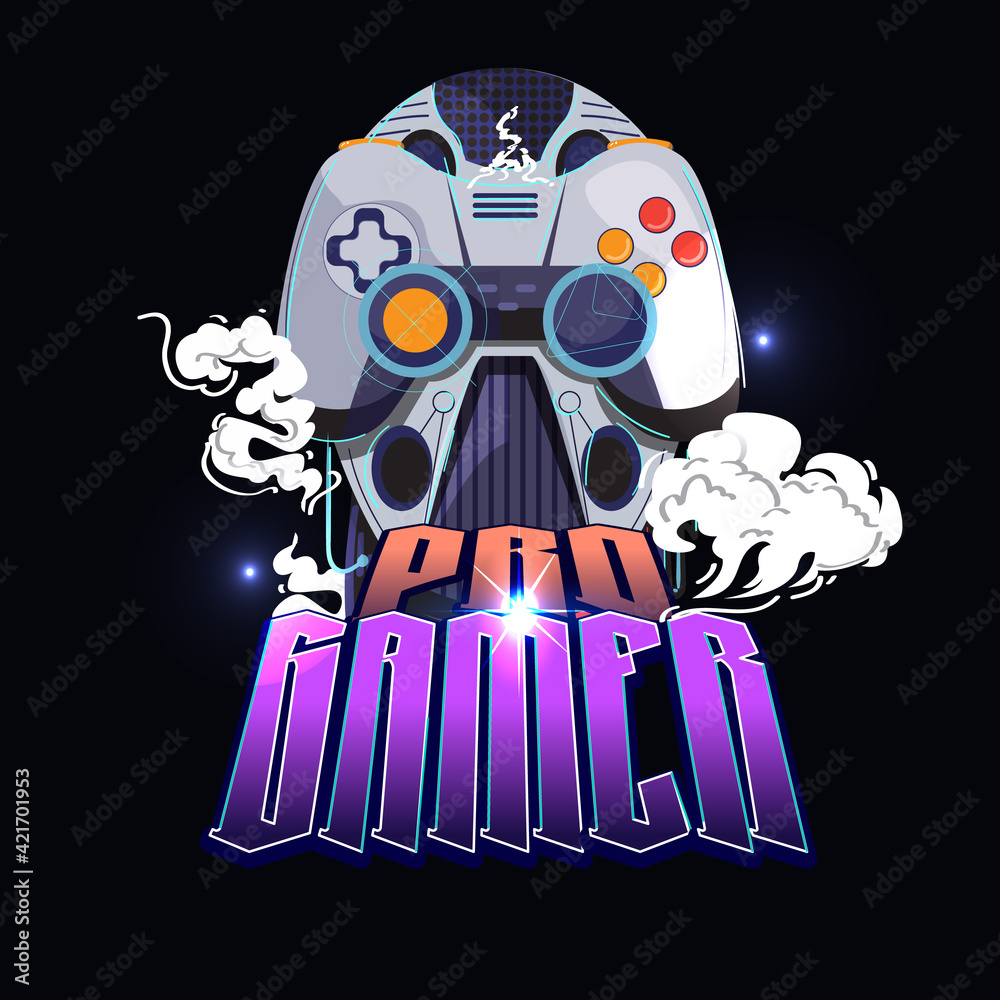 Pro gamer logo concept - vector Stock Vector | Adobe Stock