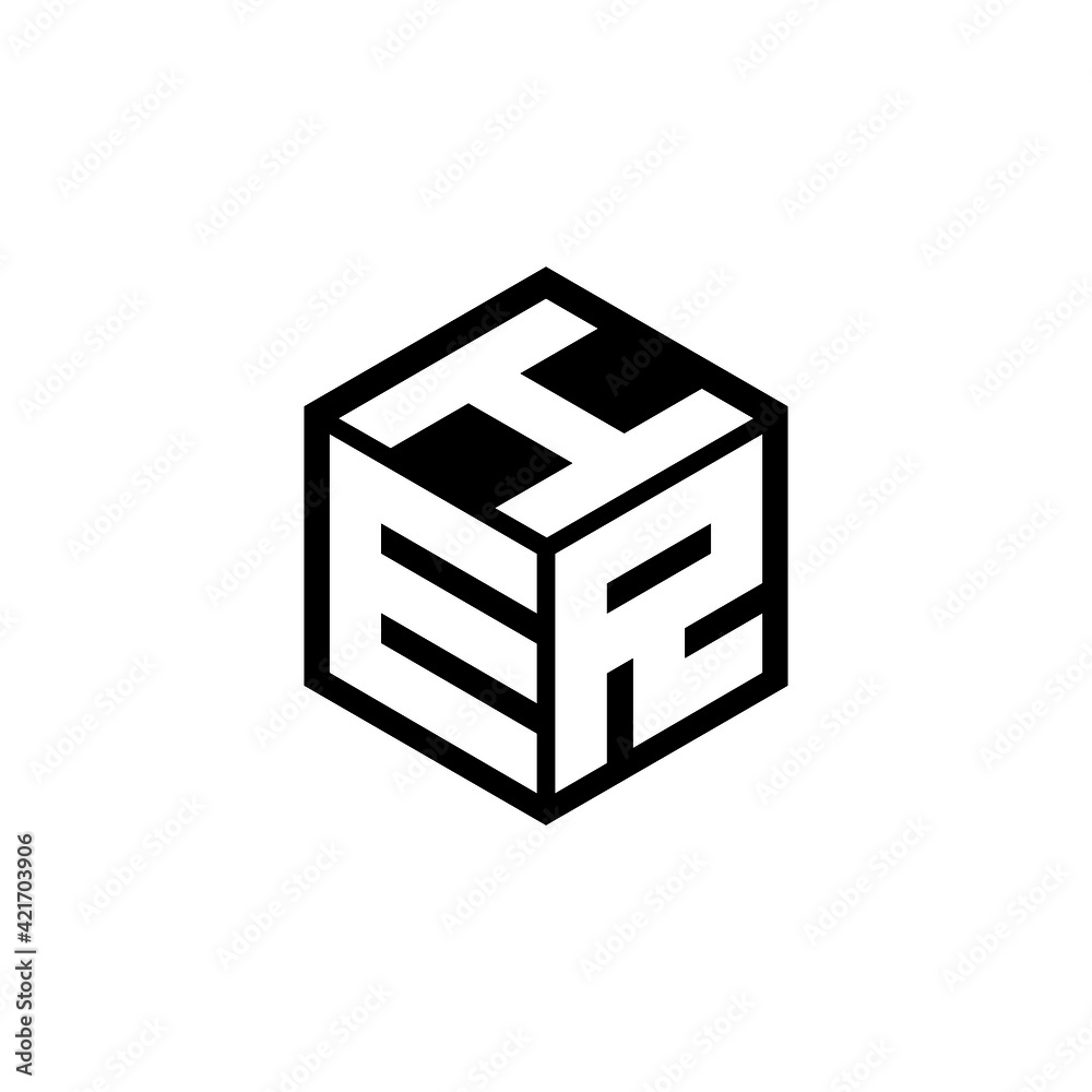 ERI letter logo design with white background in illustrator, cube logo ...