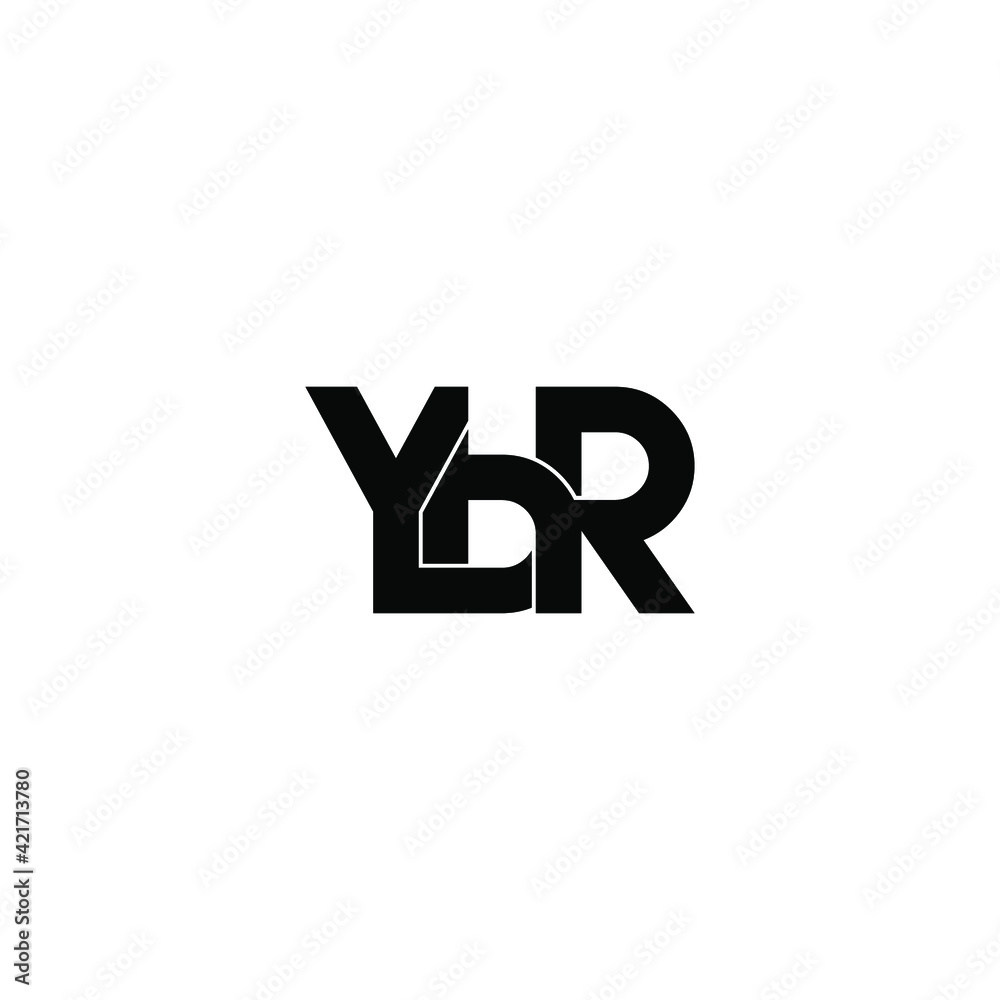 ybr letter original monogram logo design Stock Vector | Adobe Stock