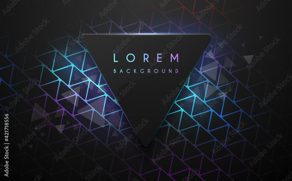 Abstract black and neon color background Stock Vector | Adobe Stock