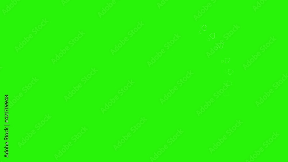 Short line and shapes animation effects elements on green screen chroma ...