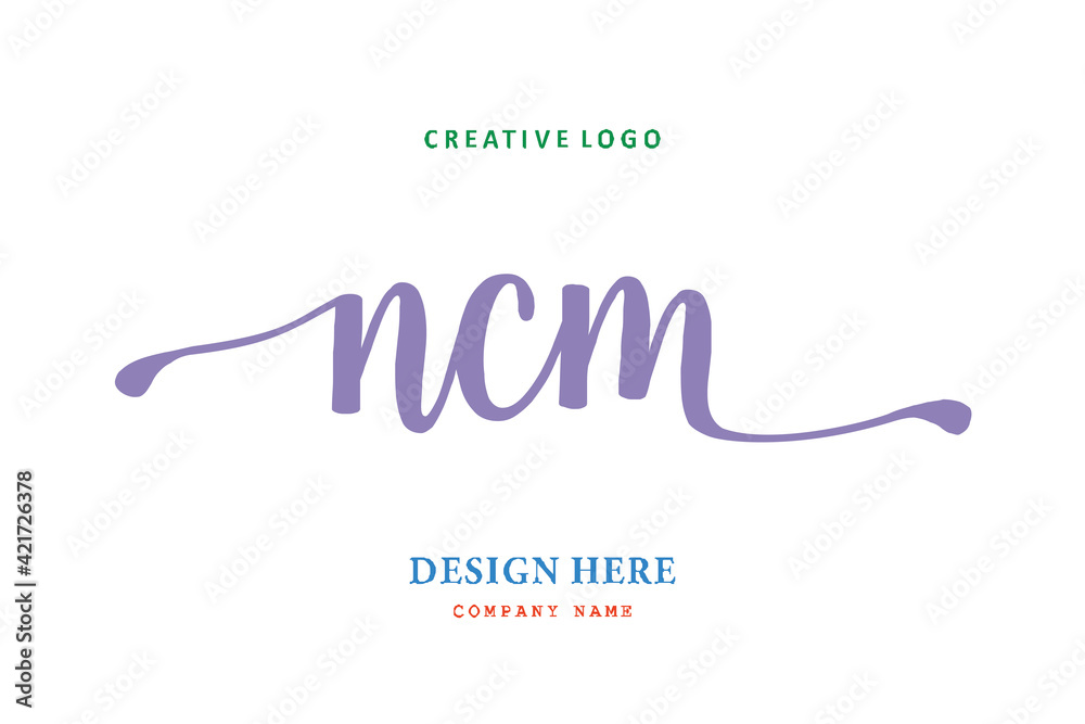 NCM lettering logo is simple, easy to understand and authoritative ...