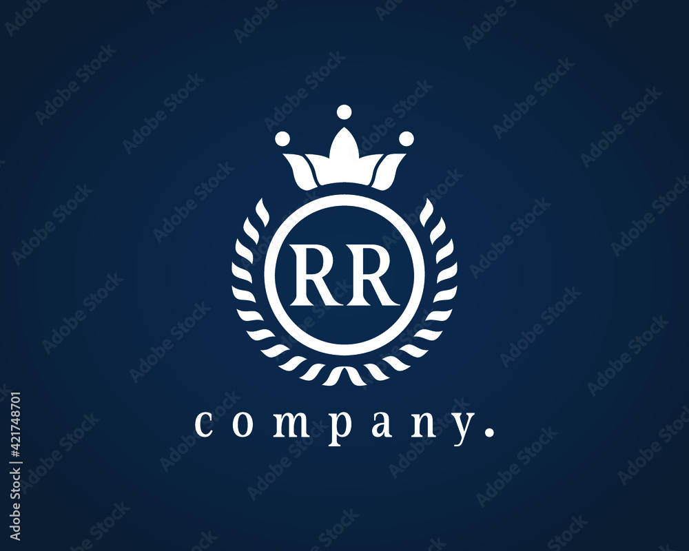 Monogram design elements, graceful mockup. Letter RR R elegant logo ...