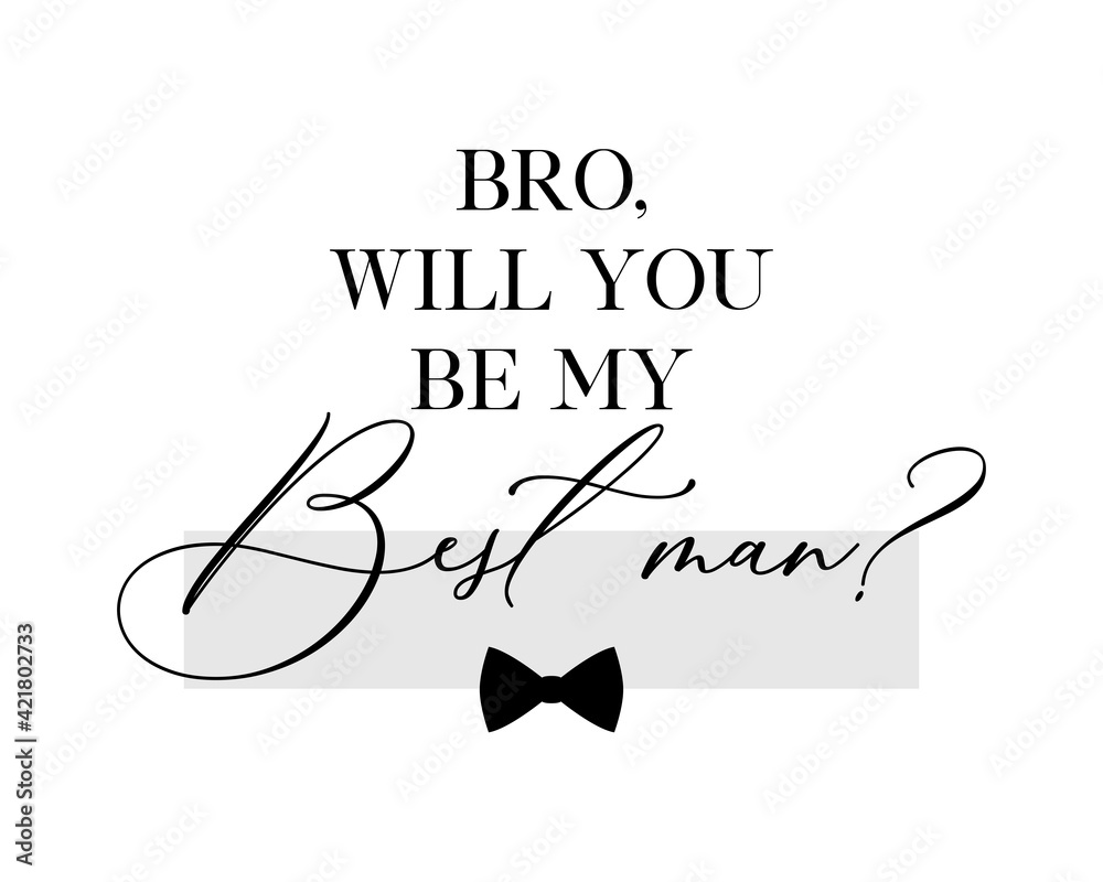 Bachelor party or wedding handwritten calligraphy card, invitation ...