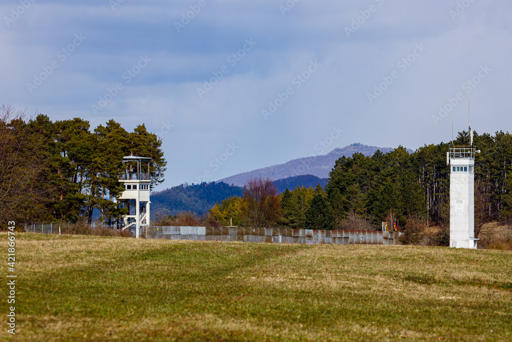 The monument of the German Border Point Alpha Stock Photo | Adobe Stock
