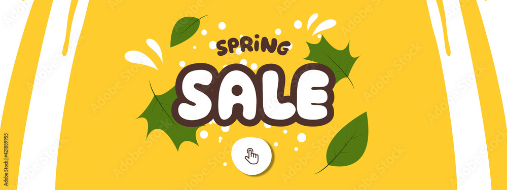 Horizontal design of the poster for the day of sale. With the text ...