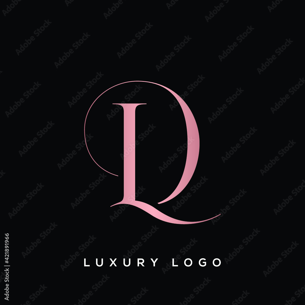DL letter logo alphabet monogram icon symbol Stock Vector | Adobe Stock