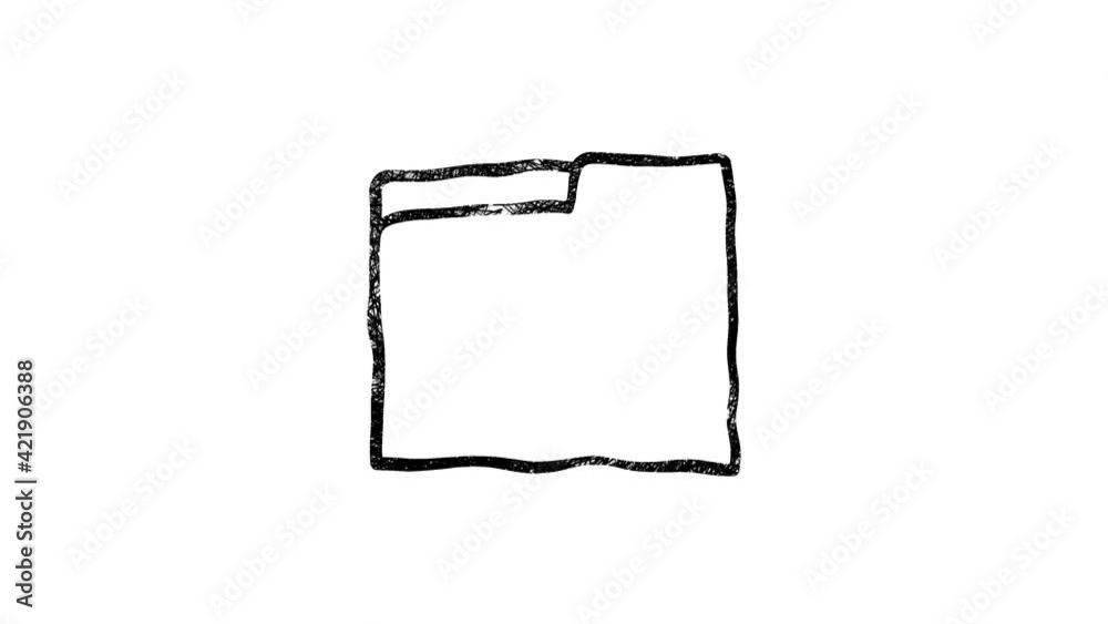 Folder Icon design files. Documents coming out icon. Motion graphics ...