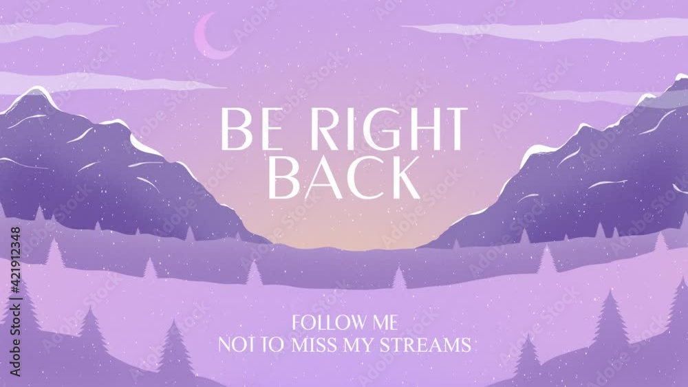 Animated Twitch Screens Cute Neon for Stream - BRB Media background ... Animated Twitch Screens Cute Neon for Stream - BRB Media background ...