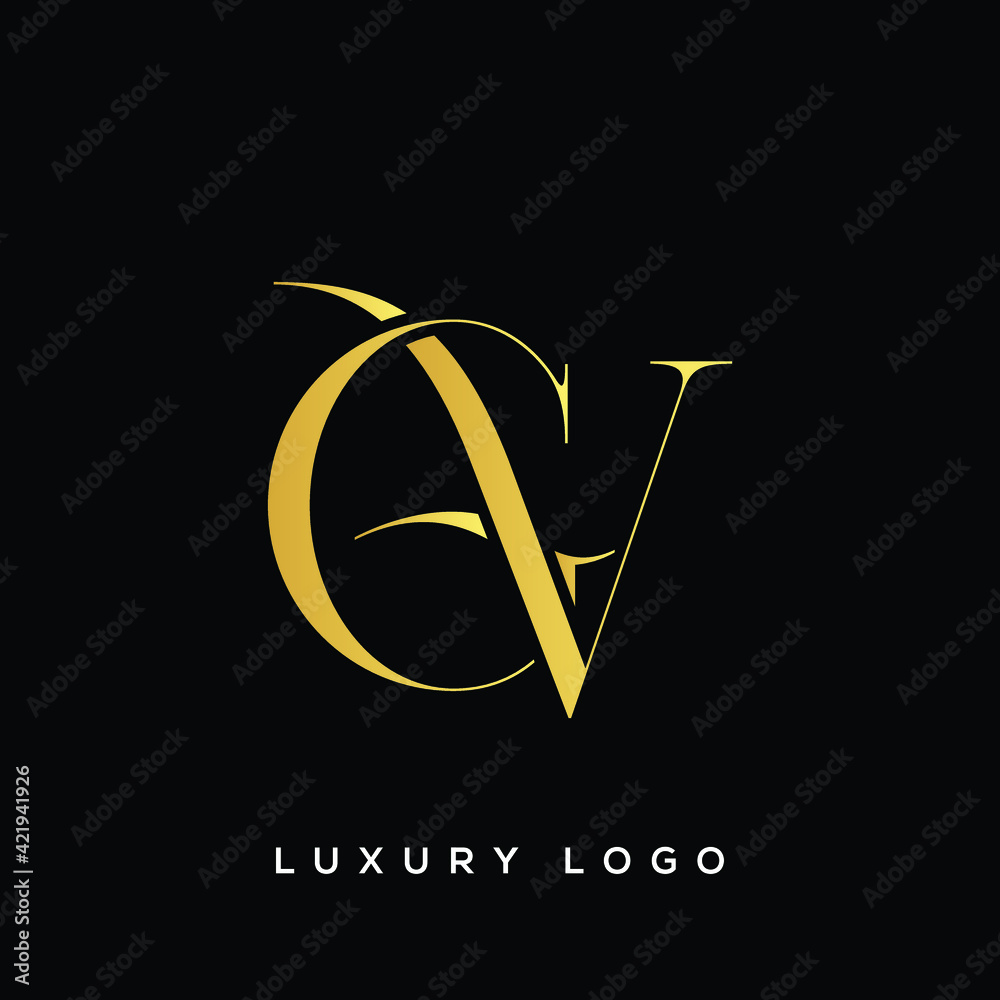 GV letter logo alphabet monogram icon symbol Stock Vector | Adobe Stock