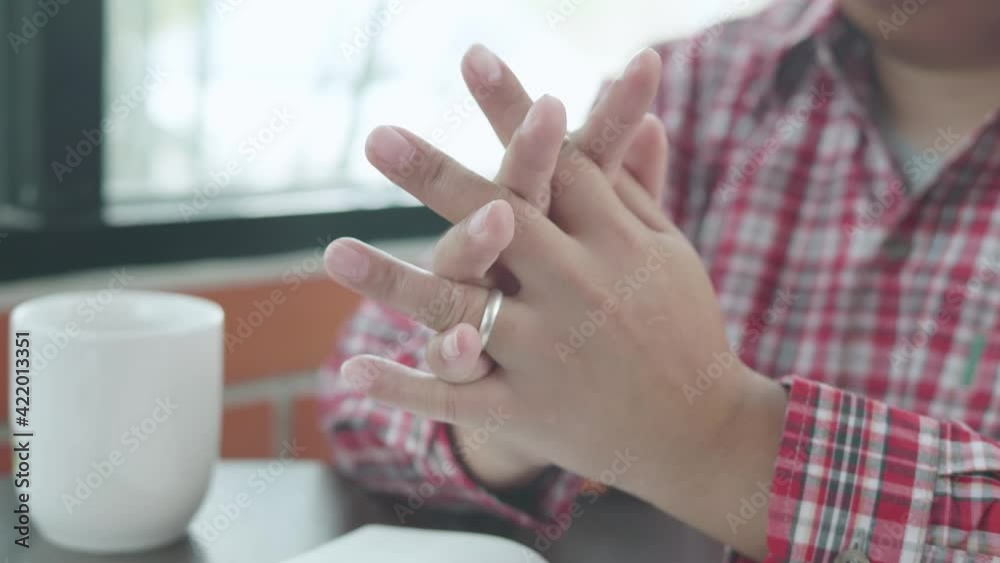 Footage B roll of Christian worship concept. Woman christian with hands ...