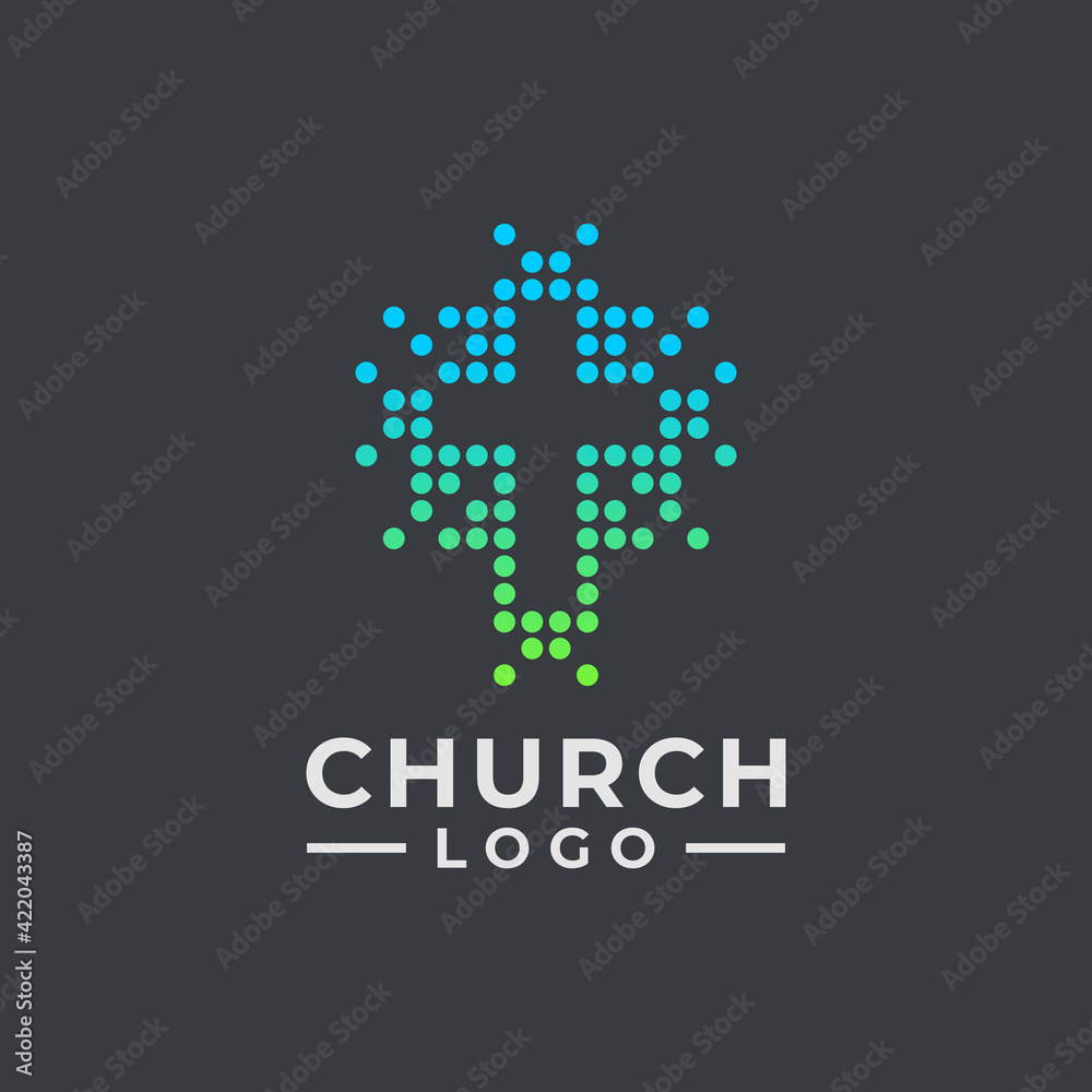 Church Logo design inspiration idea concept Stock Vector | Adobe Stock