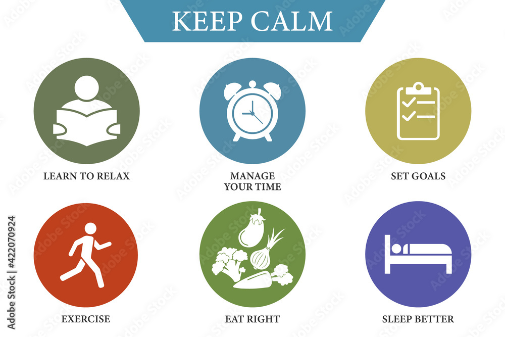 Stay calm . How to stay calm during a pandemic. Managing stress and ...