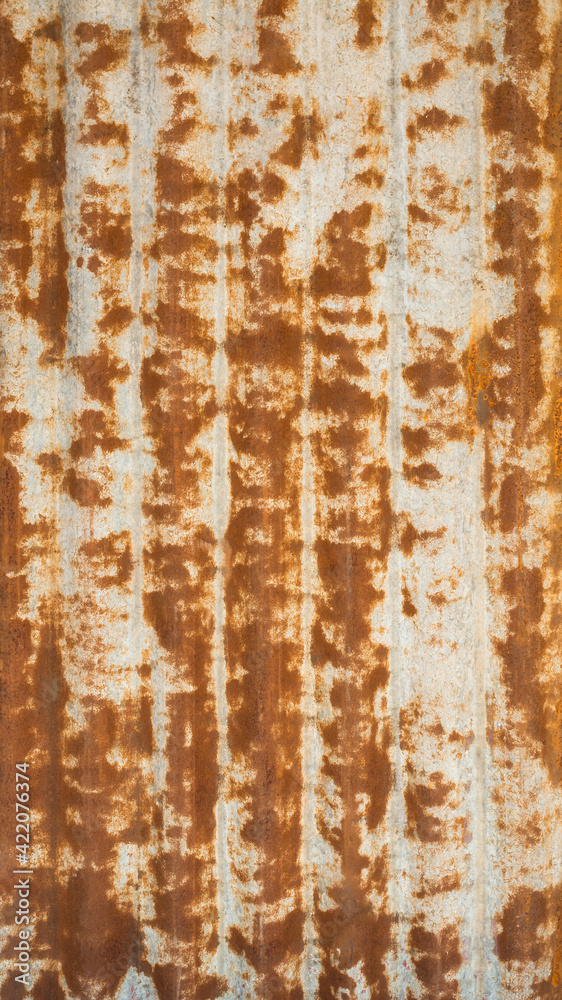 aged and rusted corrugated metal roofing sheet background texture, old ...