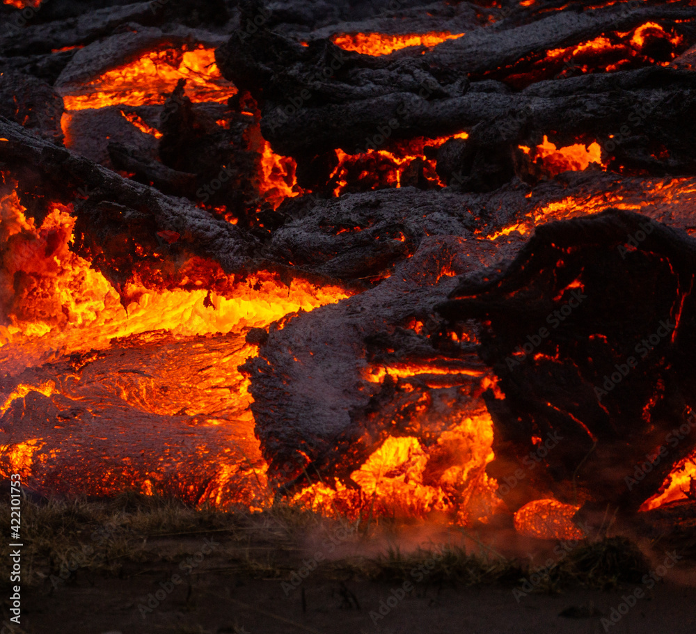 A small volcanic eruption at Mt Fagradalsfjall, Southwest Iceland ...