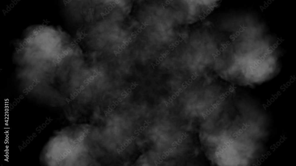 smoke on a black background. Slow-motion. Vape white smoke. Vapor, fog ...