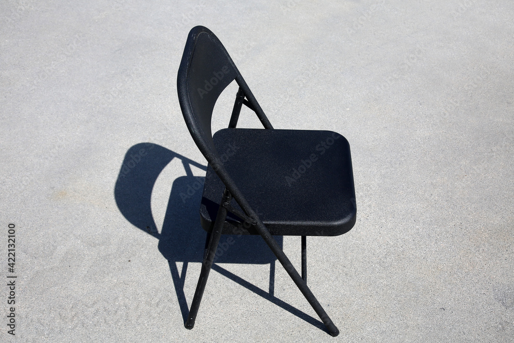 Metal Folding Chair. A classic black metal folding chair. Folding ...