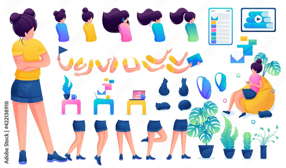 Constructor For Creating A Young Teen Girl Create Your Own Beautiful Girl Character With A Set