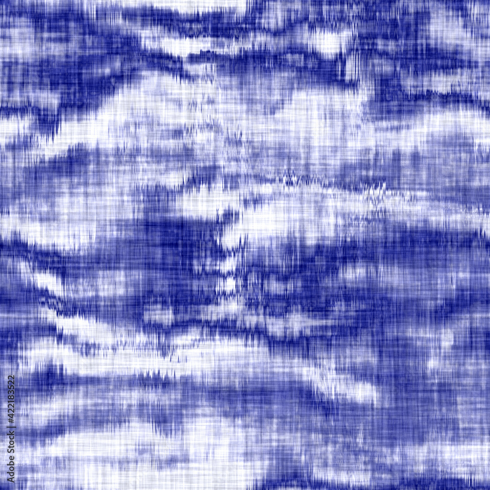 Denim blue white mottled tonal linen texture. Seamless textile effect ...