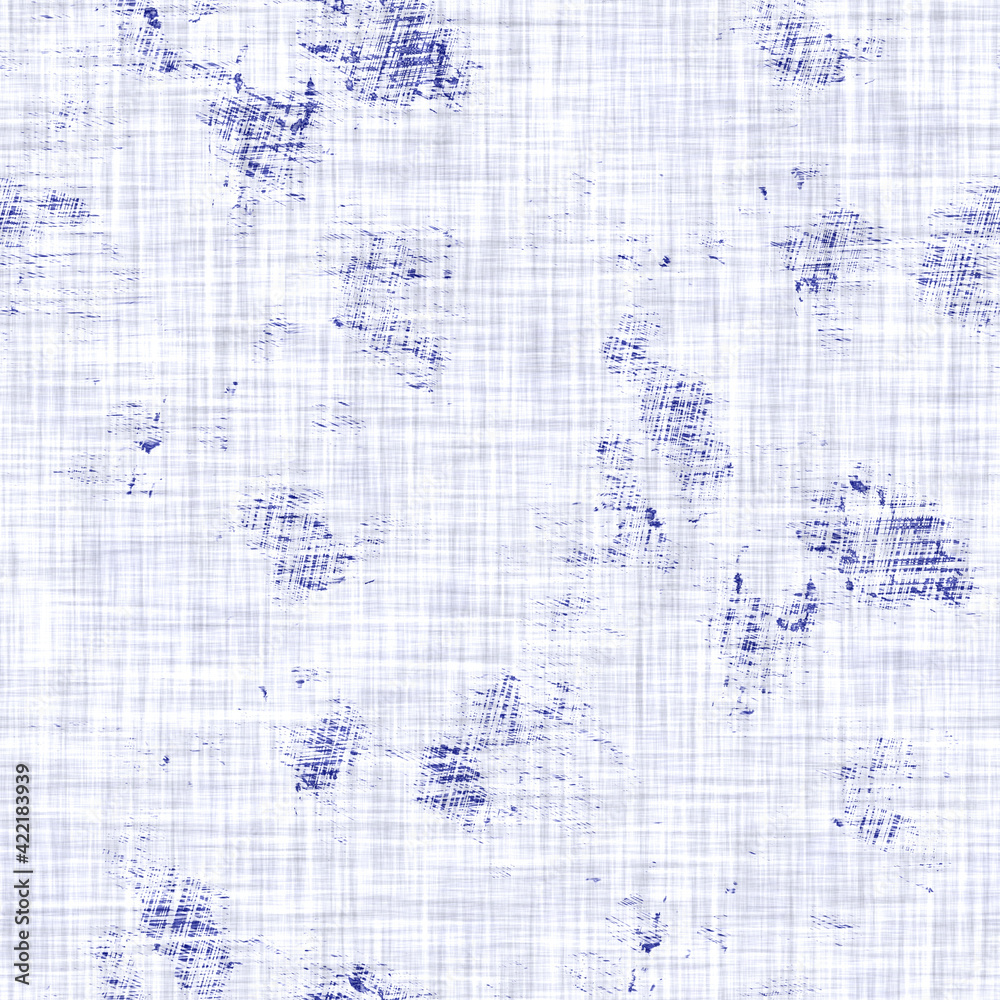 Denim blue white mottled tonal linen texture. Seamless textile effect ...