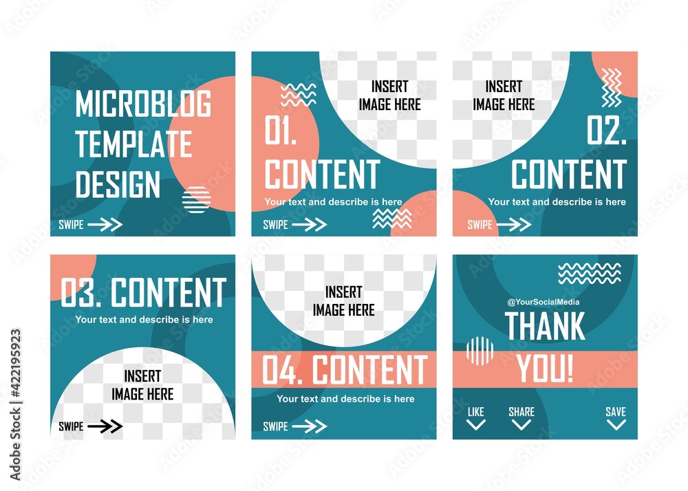 Editable microblog template design. Easy to edit with vector file. Can ...