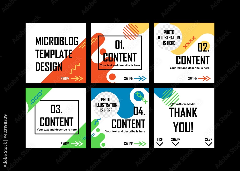 Creative micro blog design idea. Easy to edit with vector file. Can use ...