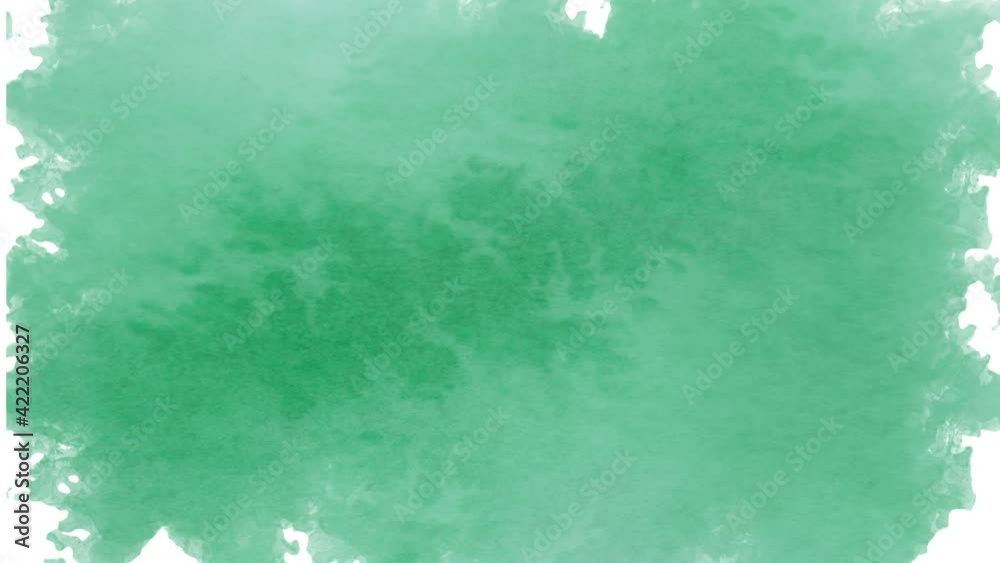 Ink Runs, Blots, 4K footage. Ink in water, Beautiful green watercolor ...