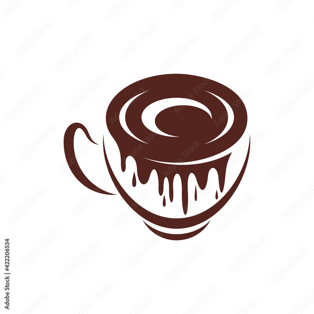 Chocolate Drink logo design vector illustration, Creative Chocolate ...