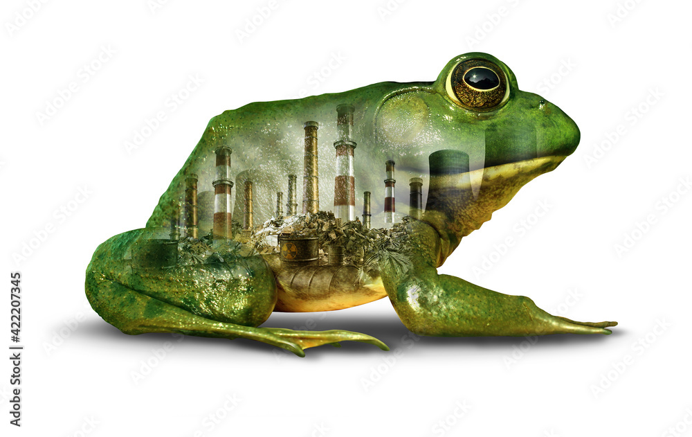 Habitat Pollution Concept and environmental damage or climate change ...