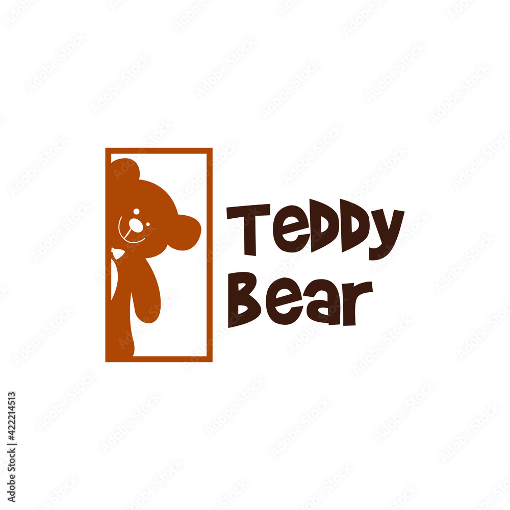 Teddy Bear logo vector icon illustration Stock Vector | Adobe Stock