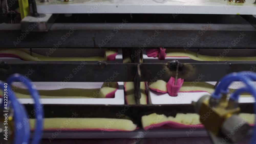 Create plastic package and packing. Machines create packing for bottles ...