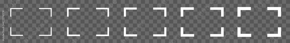 Full Screen Icon White | Fullscreen Illustration | Video Expand Button ...