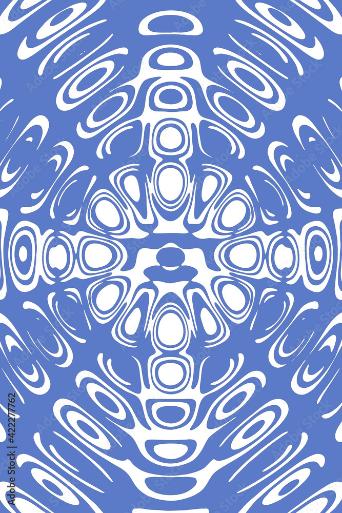 Simbolo concentrico e croce bianco e azzurro Stock Illustration | Adobe ...