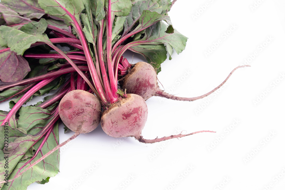 Beetroot Desi Chukandar With Green Leaves Is Consumed As Salad Or Juice ...