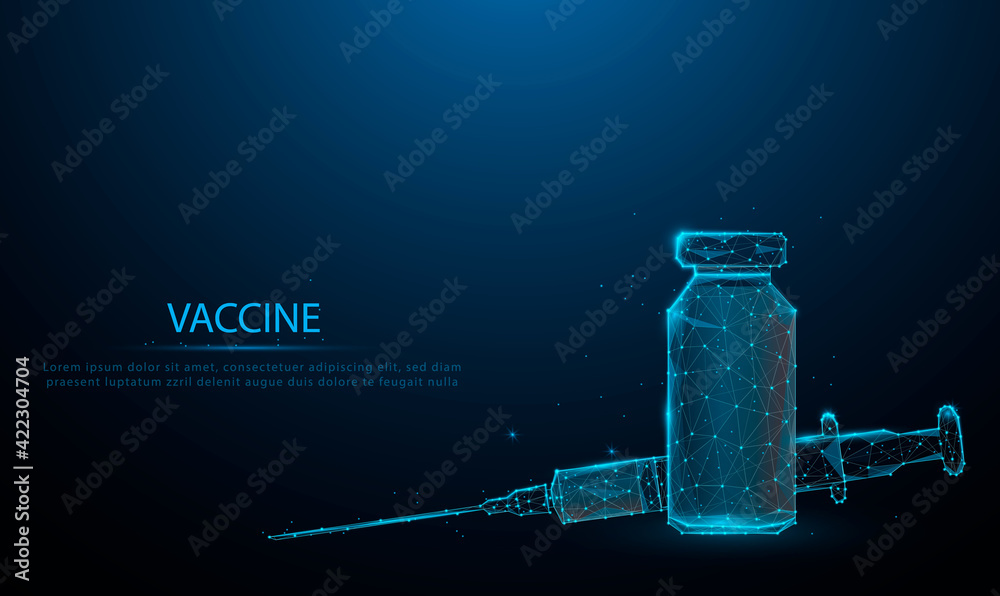 Vaccine Covid-19 corona virus vaccination with vaccine bottle for ...