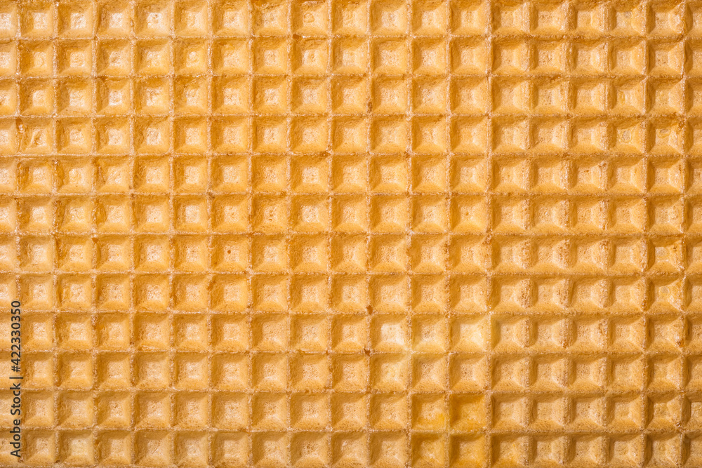Waffle cake texture background. Wafer cells pattern close up. Stock ...