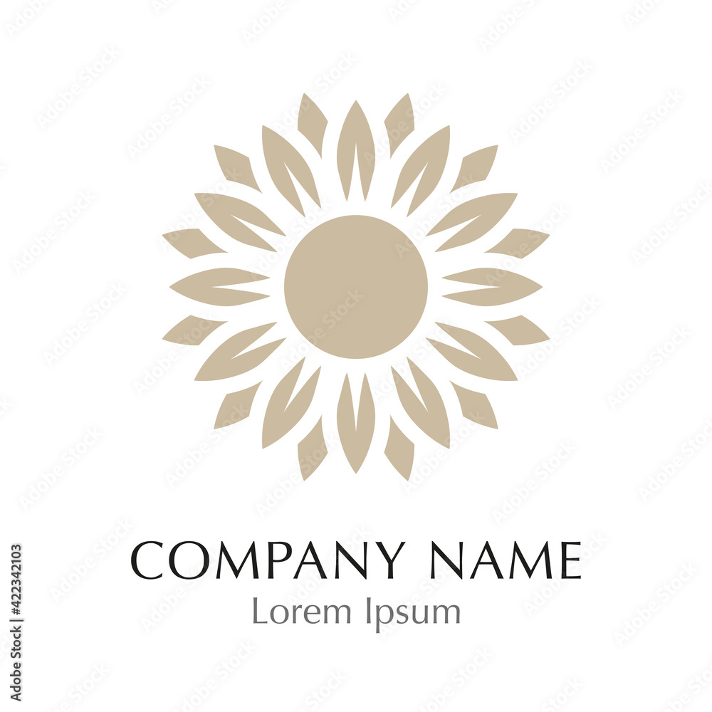 Abstraktes blumen Logo - Vektor Grafik Stock Vector | Adobe Stock