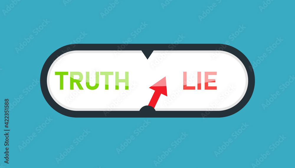 Lie detector machine icon. Clipart image isolated on white background ...