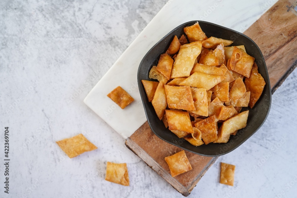 Sweet Diamond cuts - Deep fried Kerala sweet snack with flour coated in ...
