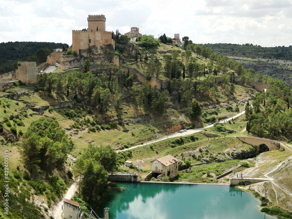 Castillo medieval de Alarcón, España, actualmente dedicada al uso ...