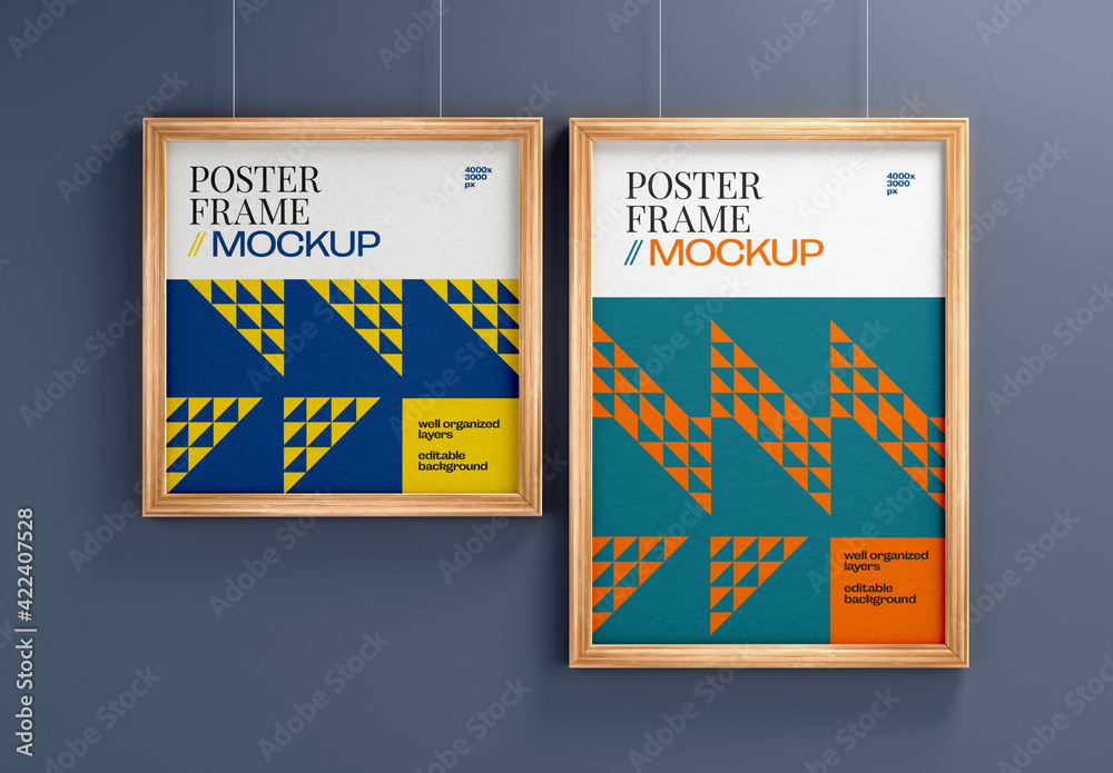 Frame Poster Mockup Stock Template | Adobe Stock