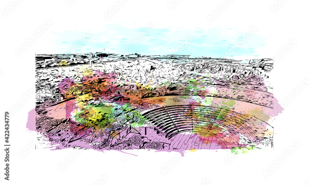 Building view with landmark of Paphos is the city in Cyprus ...