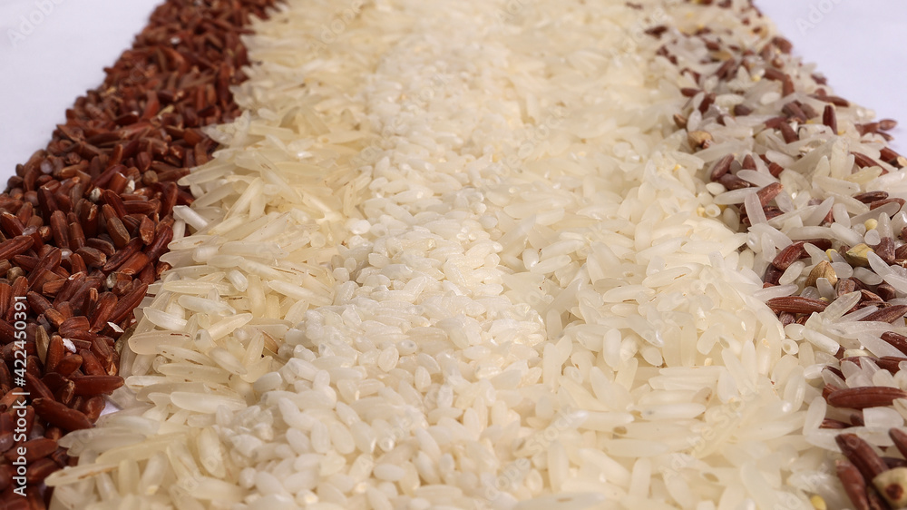 Varity mix long grain basmati medium grain jasmine short grain pilaf ...